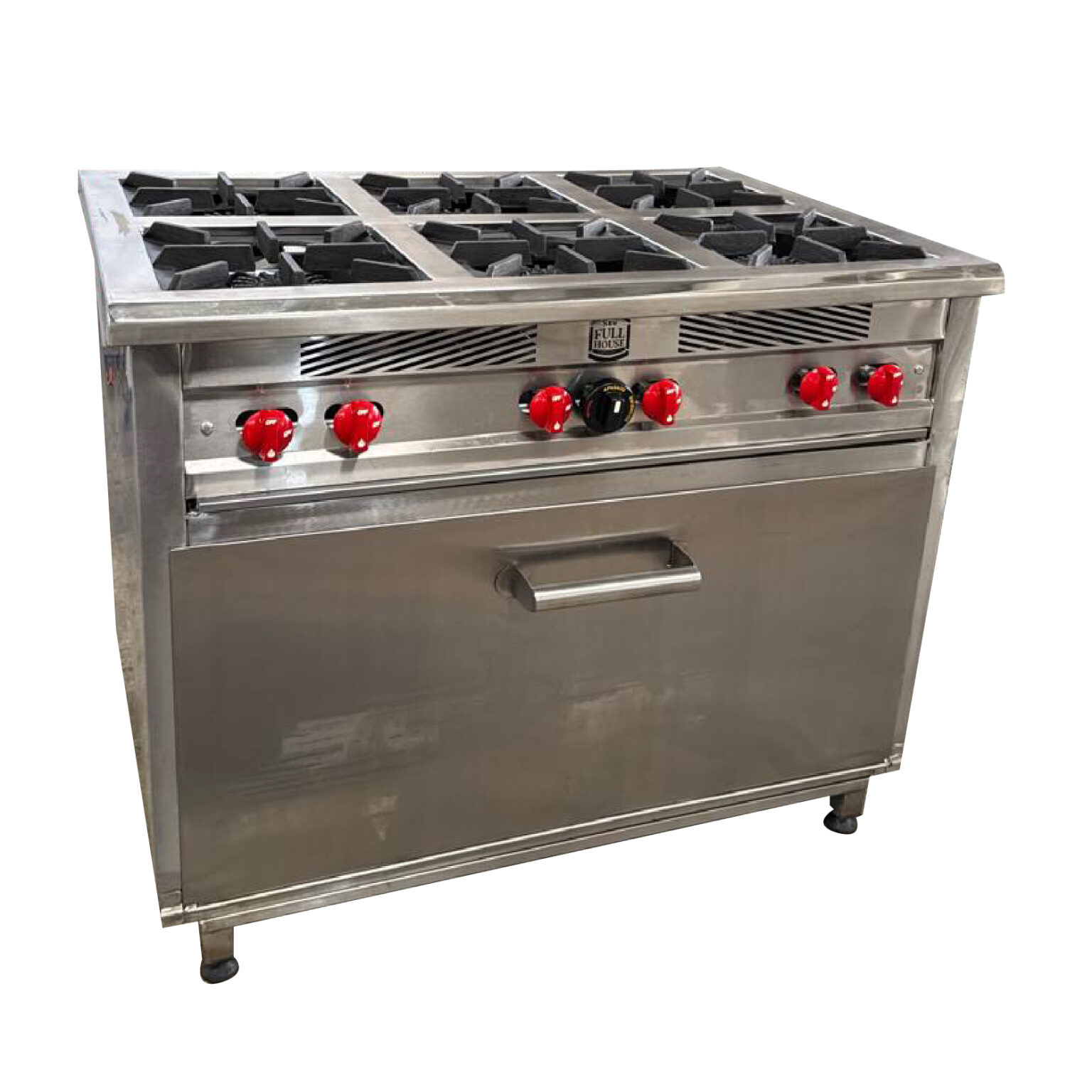 Estufa Industrial 6 Puestos con Horno - Al 430